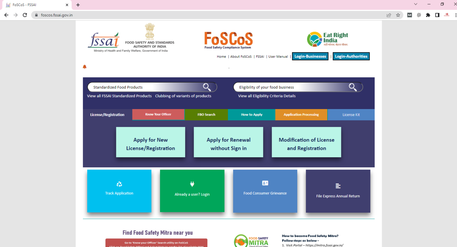 Check the Status of Your FSSAI License Number - Setupfilings