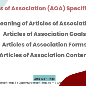 MOA (Memorandum of Association) Format - Setupfilings